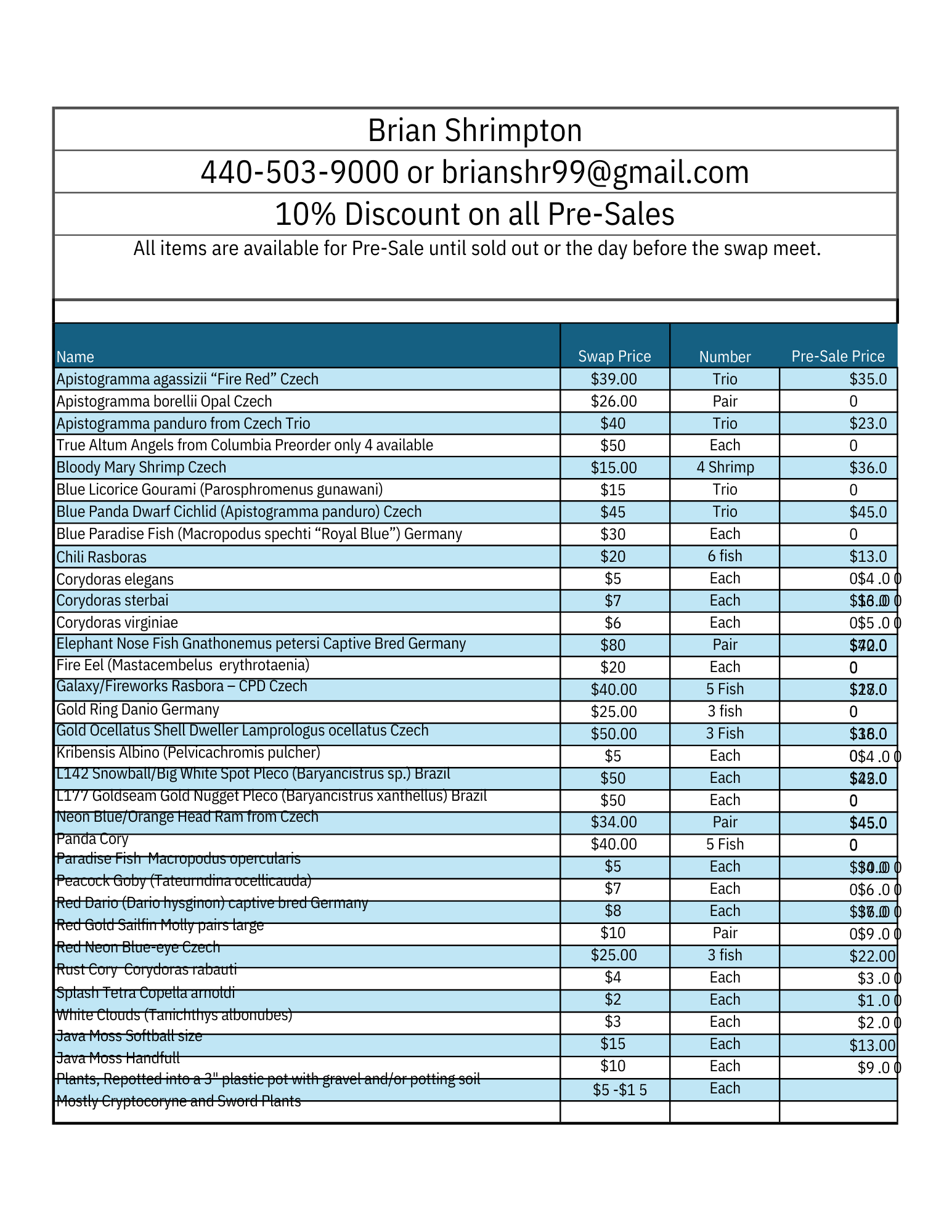 Beautiful Aquatics (Brian Shrimpton) – Greater Akron Aquarium Society